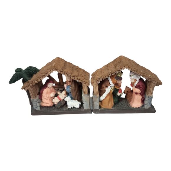 Unbranded | Holiday | Vintage Folding Ceramic Nativity Manger Scene ...
